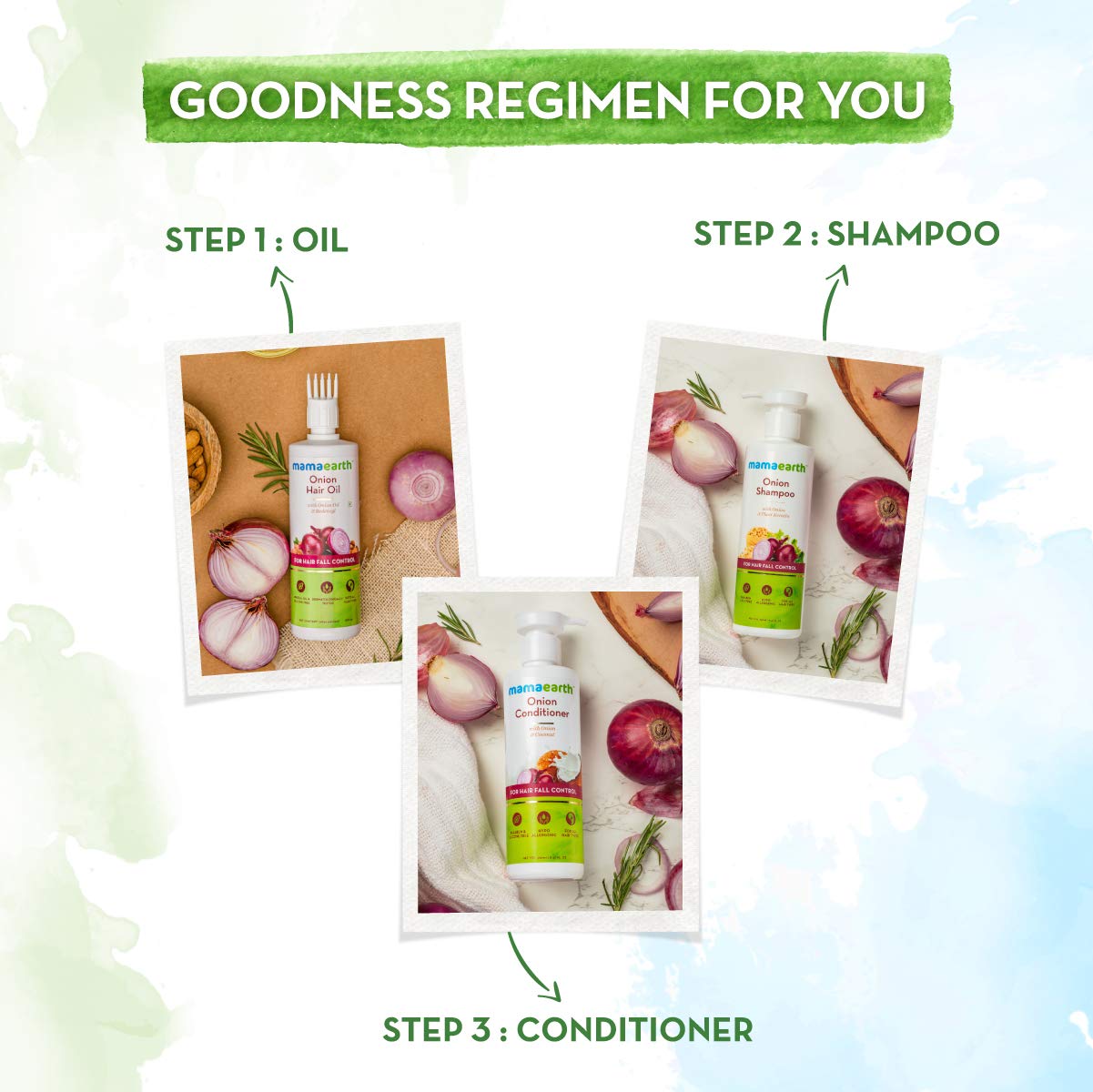 Mamaearth Onion Hair Oil For Hair Regrowth and Hair Fall Control 250ml