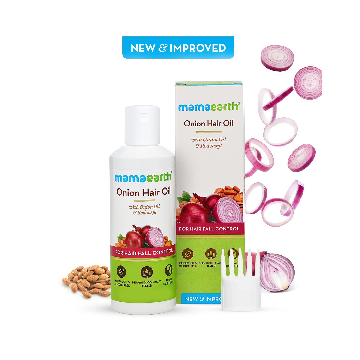 Mamaearth Onion Hair Oil For Hair Regrowth and Hair Fall Control 50ml