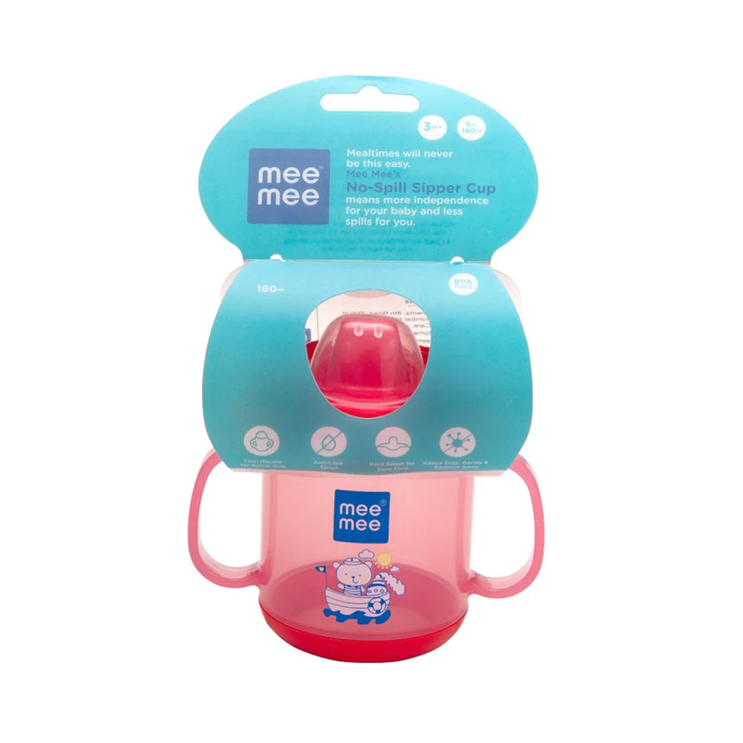 Mee Mee Easy Grip Sipper Cup MM4010 D 180ml - Cureka