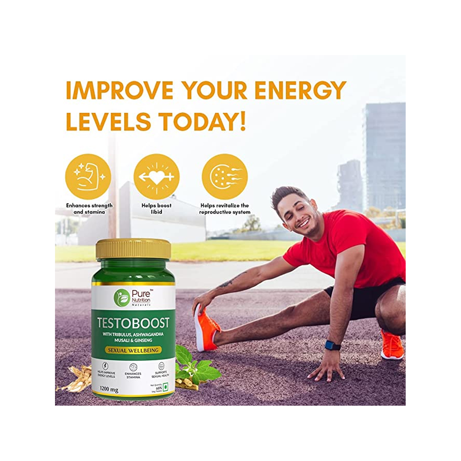 Pure Nutrition Testoboost 60 Veg Tablets Cureka Online Health