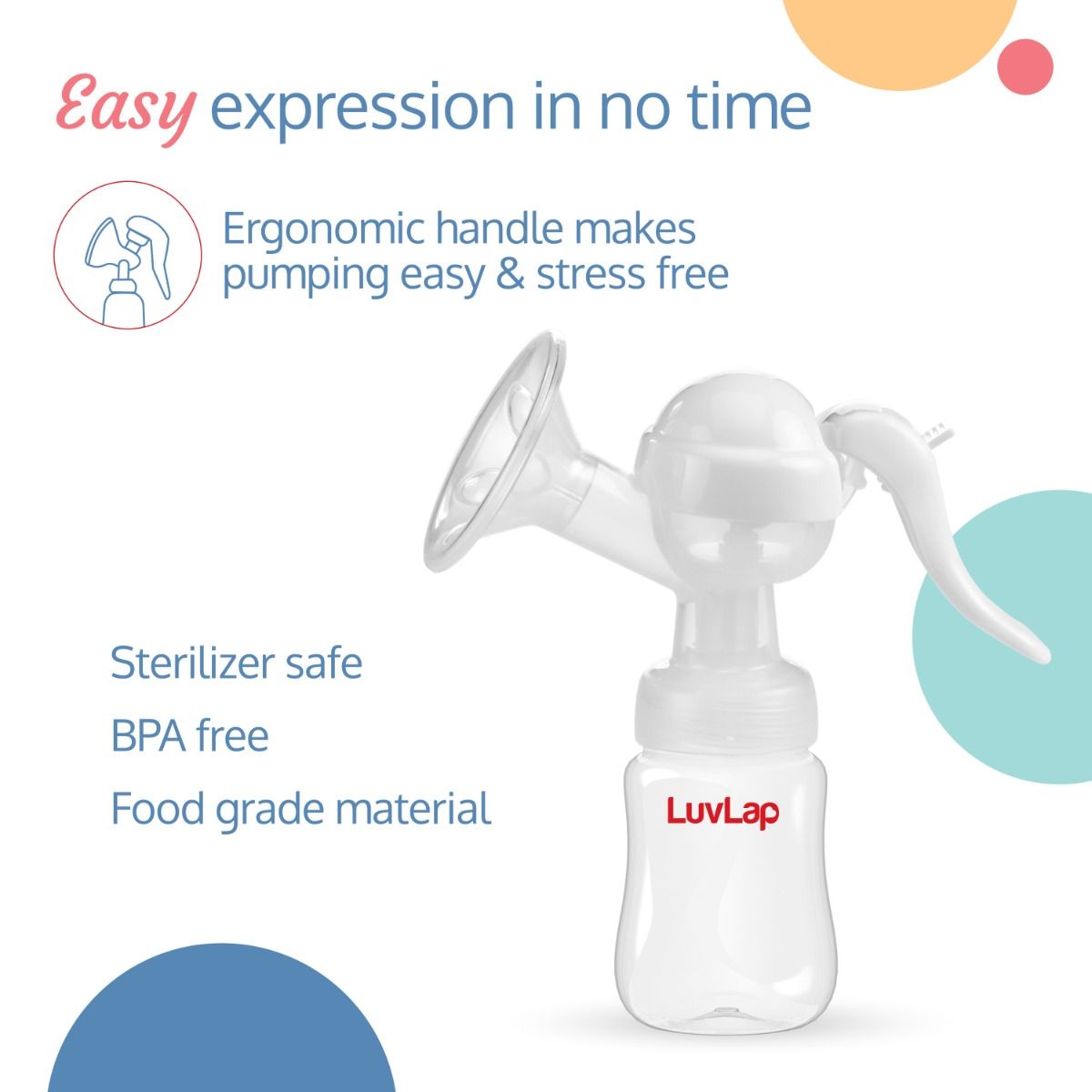 Buy LuvLap Manual Breast Pump Online - Cureka